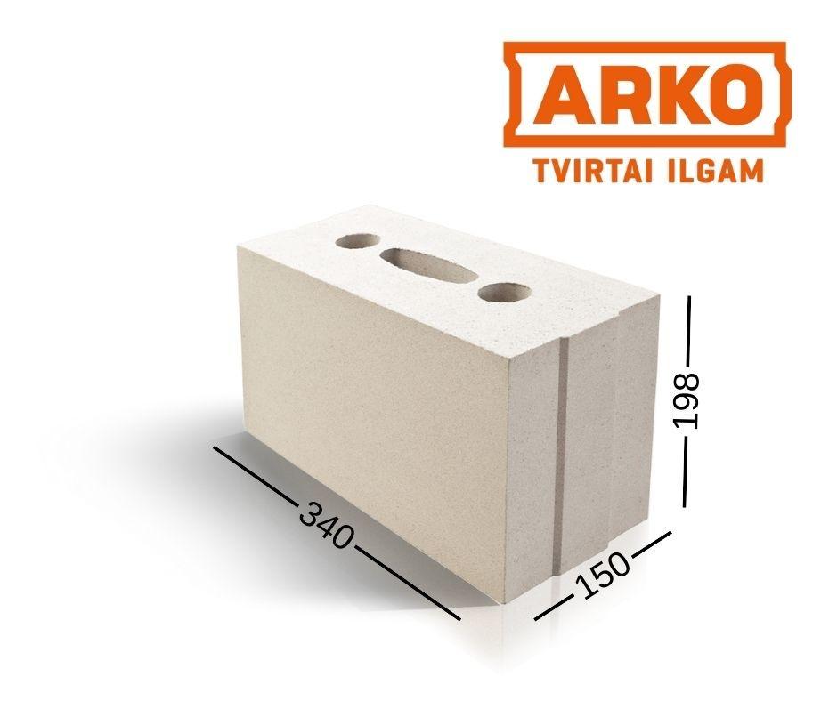 ARKO M15 silikatinis blokas 150x198x340