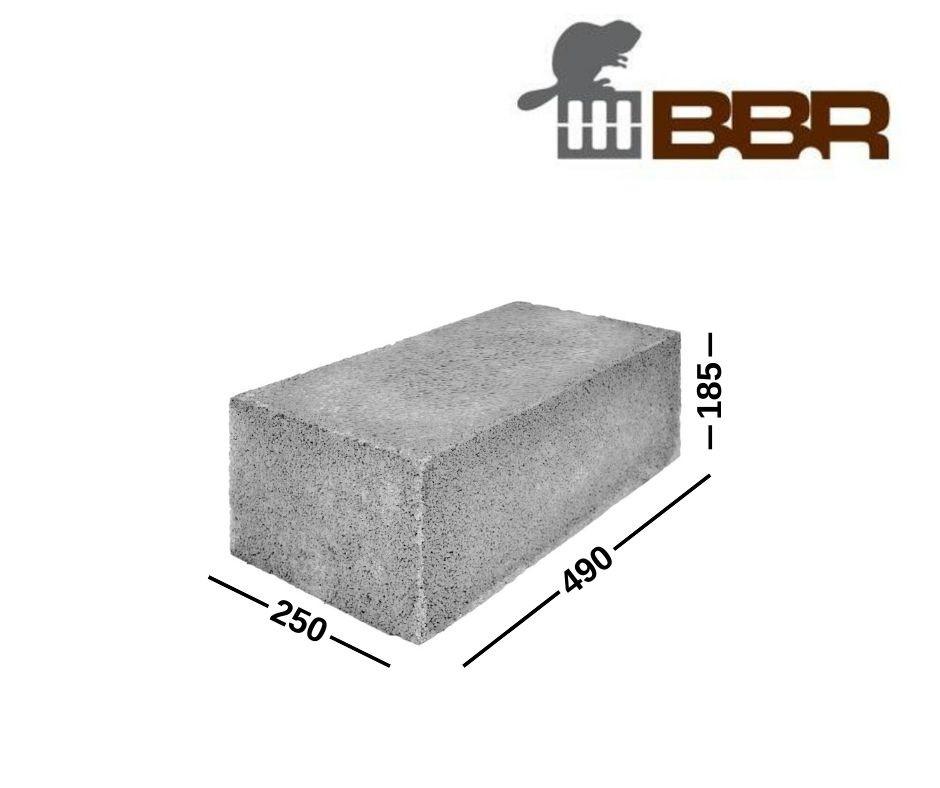 BUVEMA BBR 250 5 MPa keramzitiniai blokeliai 250x185x490