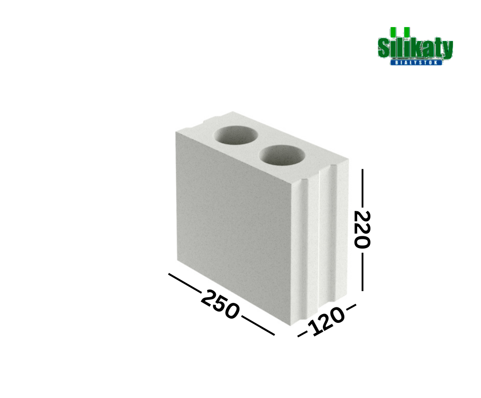 SILIKAT N12 120mm silikatiniai blokeliai 15MPa 120x220x2