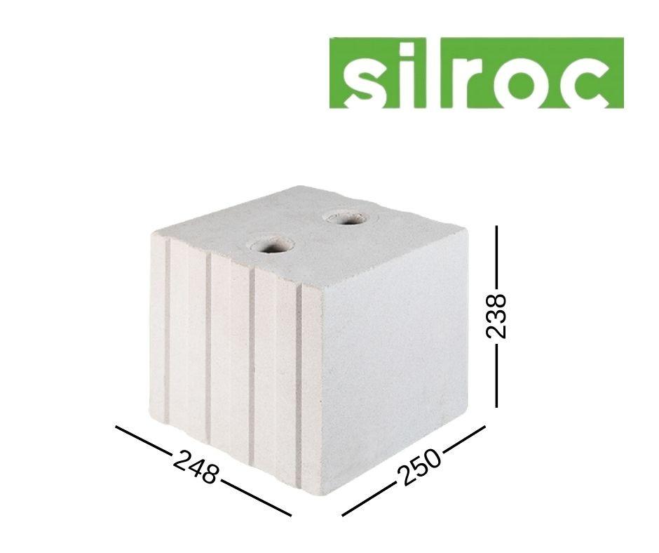 SILROC M25/10 silikatiniai blokeliai 10MPa 248x238x250